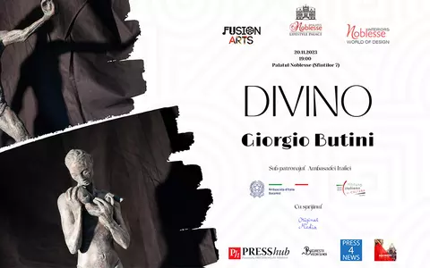 Divino, expoziția de sculptură semnată Giorgio Butini, la Palatul Noblesse