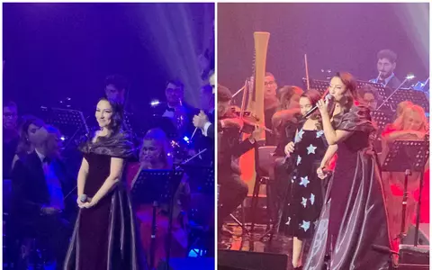 Andra, în lacrimi la Sala Palatului, când a cântat cu fiica ei, Eva ...