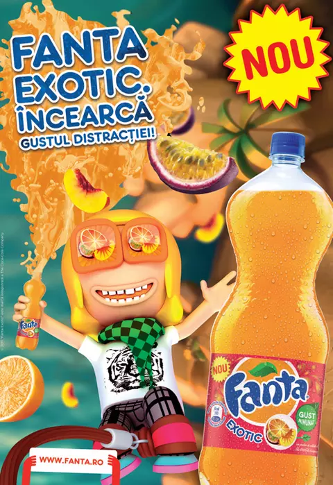 Noua Fanta Exotic, cu aroma de fructe tropicale - Elle.ro