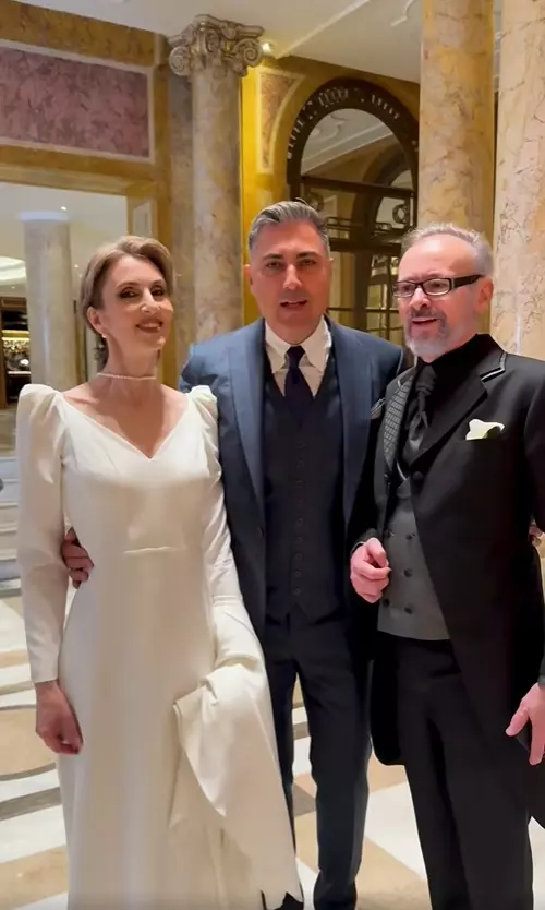 Mihai Albu și Elena Nechifor s-au căsătorit religios, iar petrecerea a ...