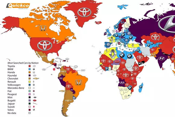 Top cele mai căutate branduri auto în funcție de țară | auto-bild.ro