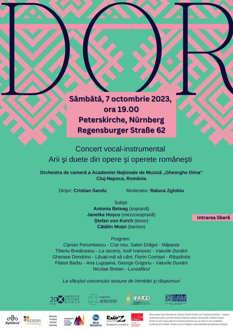 Tenorul Ştefan von Korch cântă arii din opere şi operete româneşti la ...