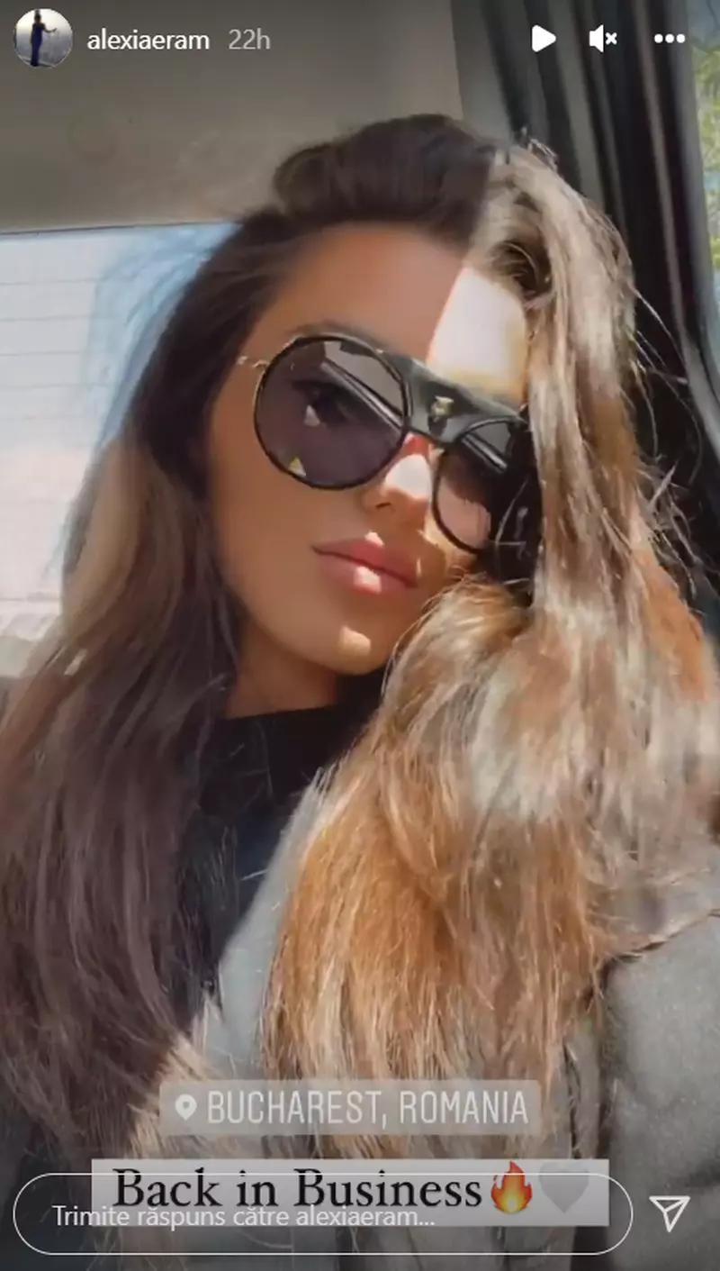 Alexia Eram a revenit în România, după ce a stat o lună în Dubai - Elle.ro