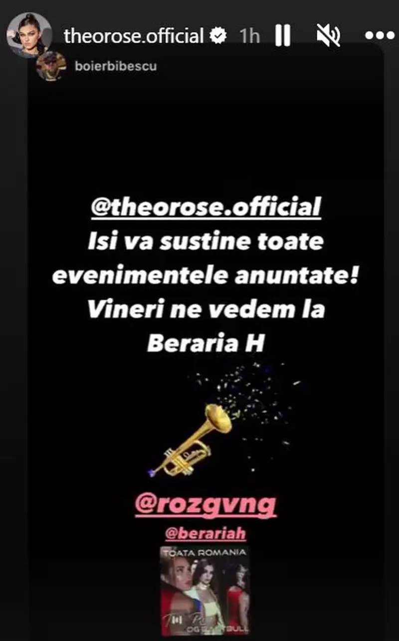 Anunțul făcut de Theo Rose, după ce tatăl ei a confirmat că artista este însărcinată cu primul ...