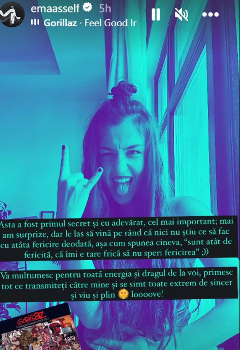 Artista Emaa este însărcinată pentru prima oară. Anunțul inedit făcut ...