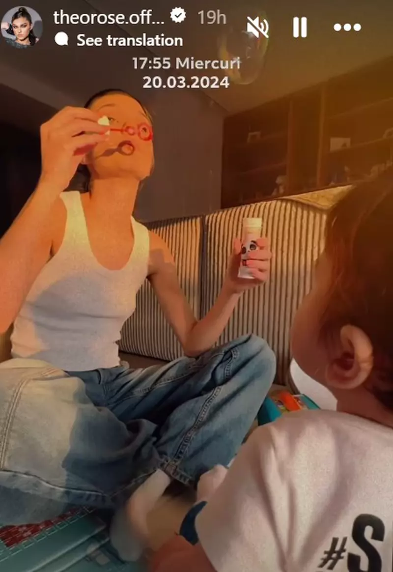 Theo Rose, imagini adorabile cu fiul ei. Cum l-a surprins artista pe Sasha Ioan - Elle.ro