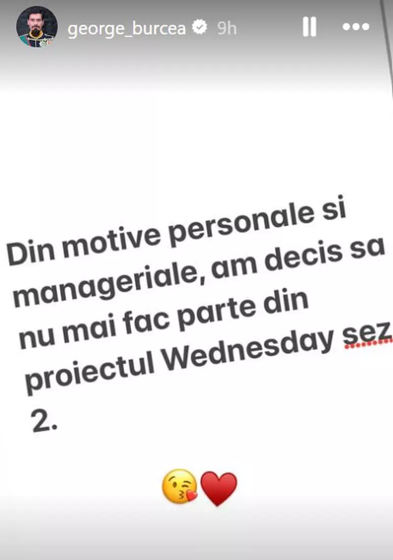 De ce George Burcea nu va mai juca în sezonul 2 al celebrului serial ...