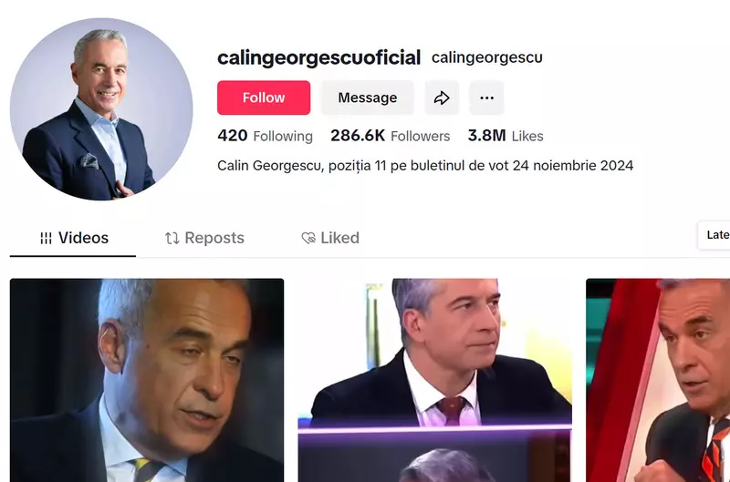 Ascensiunea lui Călin Georgescu pe TikTok: Cum a ajuns în mai puțin de două luni candidatul ...