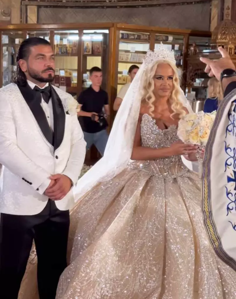 Anda Adam, rochie de 20 kilograme la nunta cu Yosif Mohaci. Artista a ...
